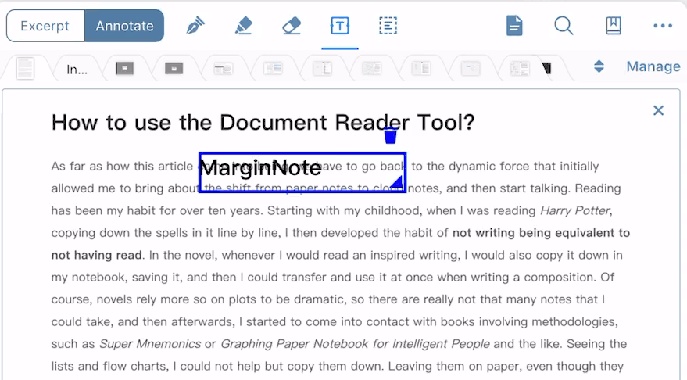 Annotation_Q2 What are the annotation tools？ - Excerpt & Annotation ...