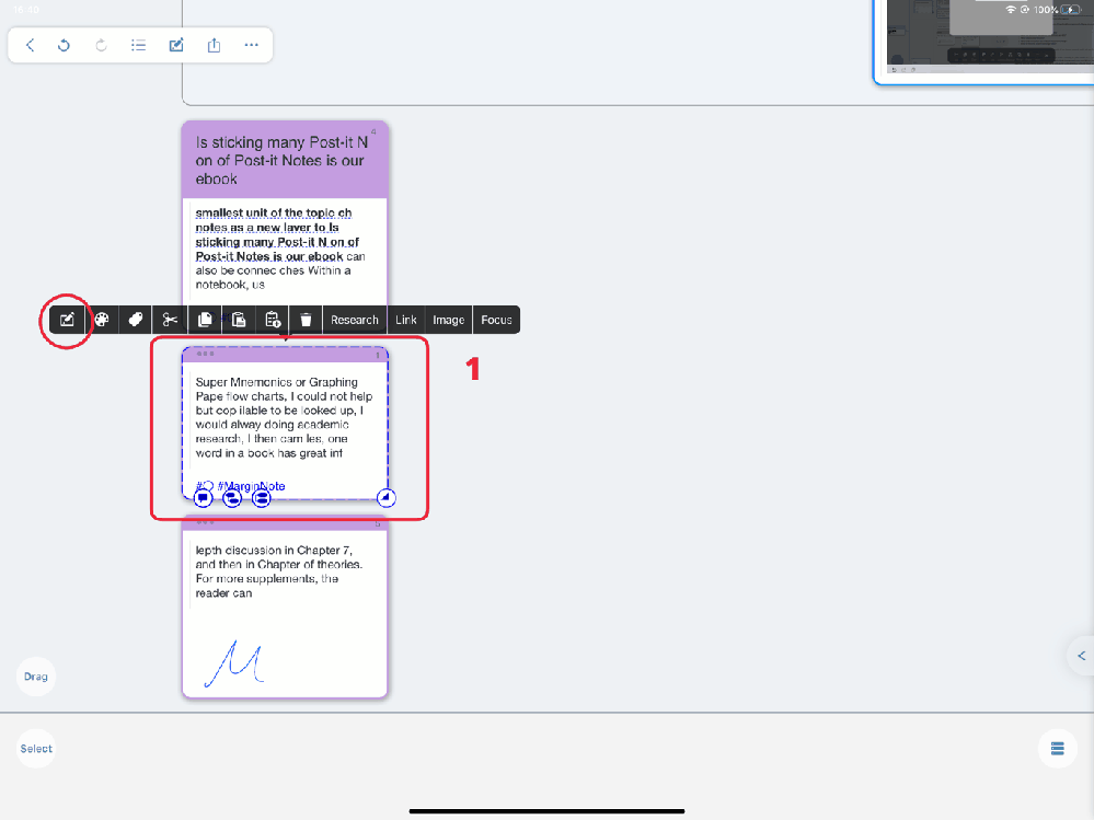 Adding annotations to card comments - Flashcard - Marginnote