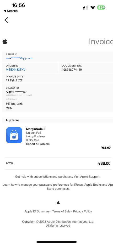 Unable Restore Purchase on Macbook - Support - Marginnote