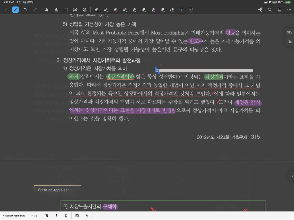 Text Box Font Size IpadOS Ver Marginnote