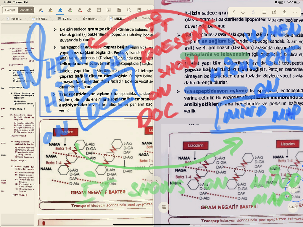 1)Review/Recall mode: MİND MAP 2)Highlights on mind map card can not be ...