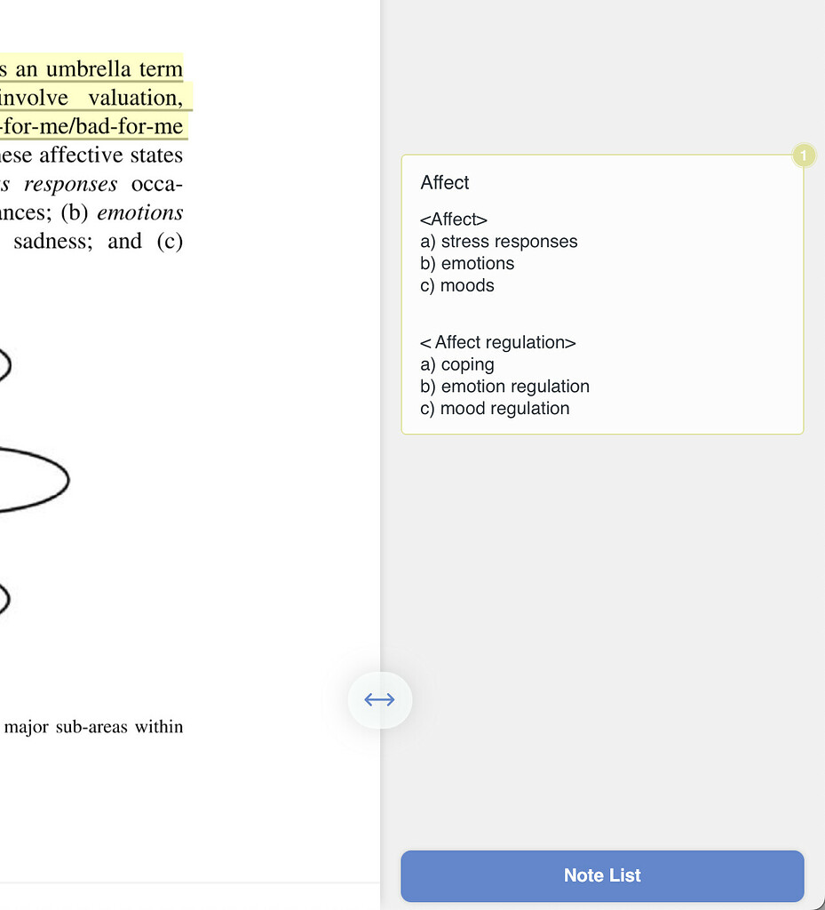 Is there a way to fix the position of the note even when scrolling the ...