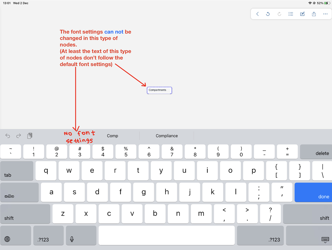 Ability to change the font settings (size, color, emphasizing and font ...